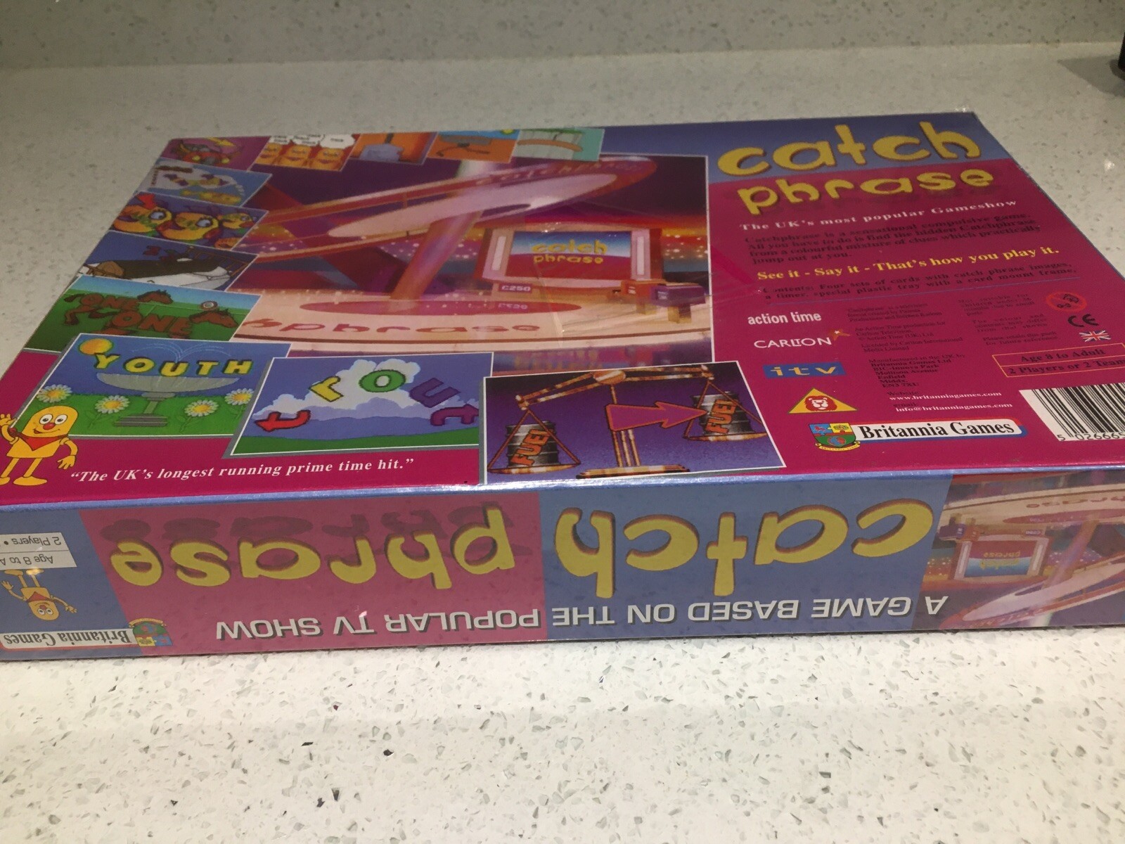 ITV Catch Phrase Board Game - Britannia Games 2001 - Long Box New ...