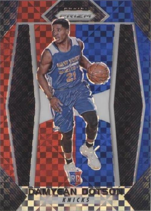 2017-18 Panini Prizm - Damyean Dotson #272 Red White & Blue Prizm (RC ...