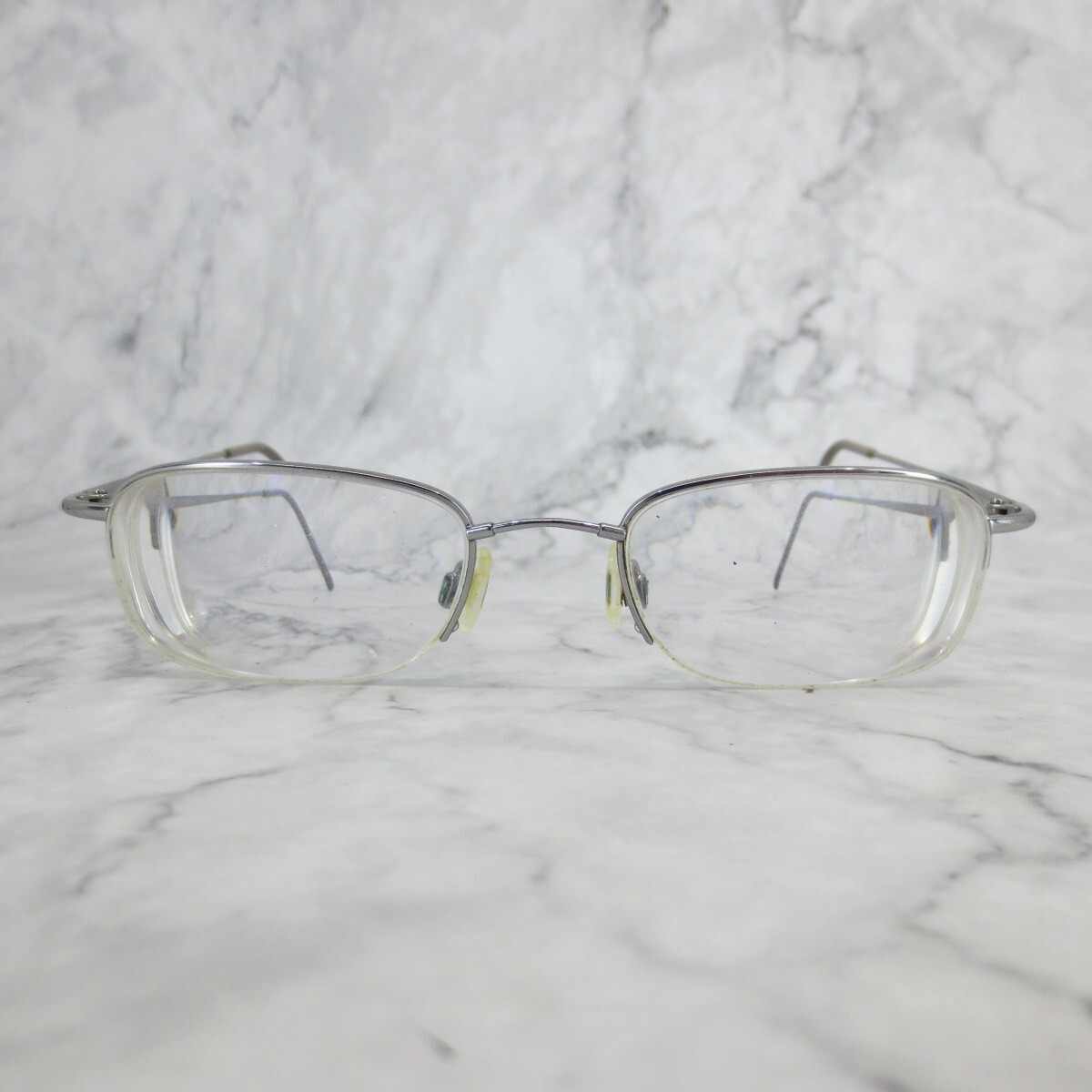 Flexon by Marchon 607 Eyeglasses Rectangular Gray Half Rim Frames 49-20 ...
