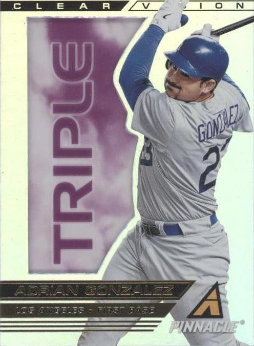 2013 Panini Pinnacle - Clear Vision Adrian Gonzalez #CV22 Triple for ...