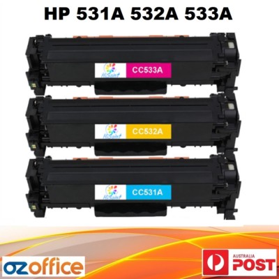NEW COLOUR SET HP Toner 531A 532A 533A Cartridge Compatible CP2025 ...
