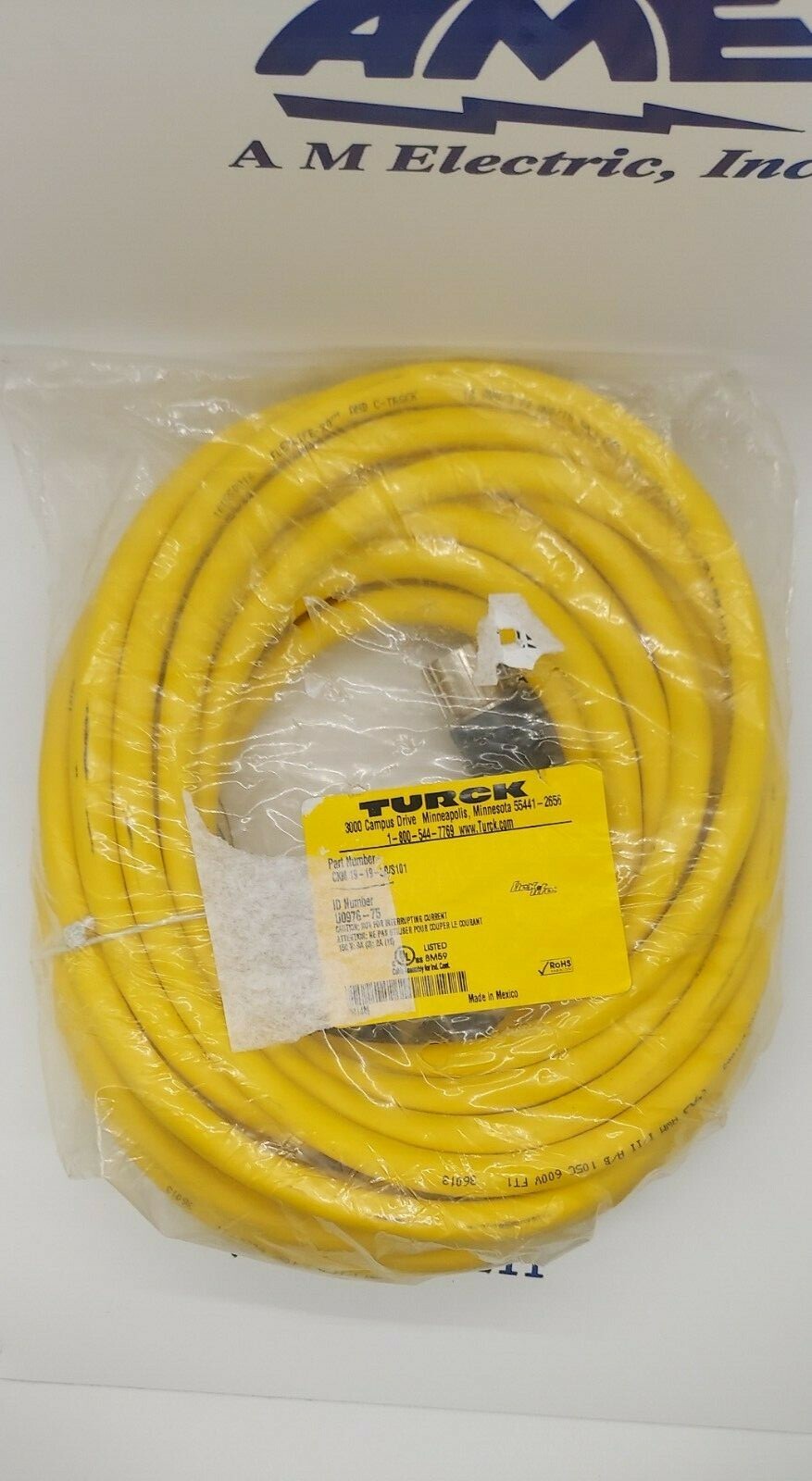 Turck CKM 19-19-10/s101 CORDSET 19 Pin M23 Female to Bare Wire 10m ...