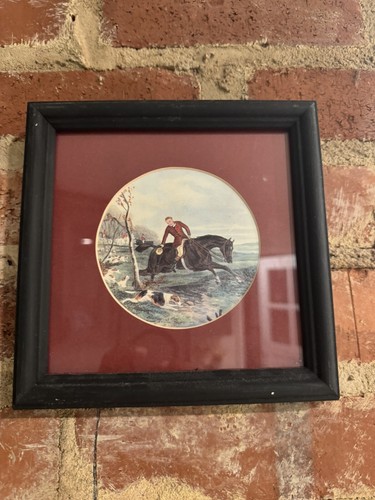 Vintage W.J. Shayer E.G. Hester English Fox Hunting Framed Print Dogs ...