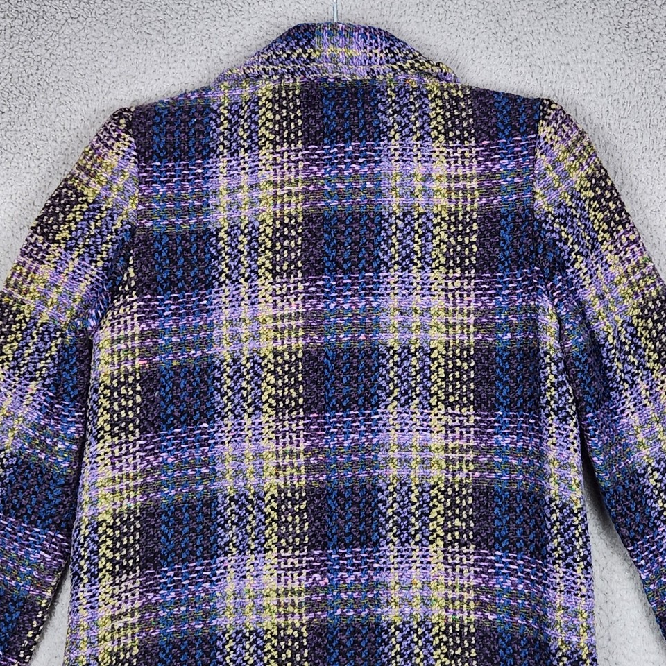 BOYNE VALLEY WEAVERS Jacket Womens XS Multicolor Plaid Button Up ...
