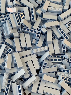 LEGO Bright Light Blue 1x4 Brick (3010) - 100 New Pieces - Building ...