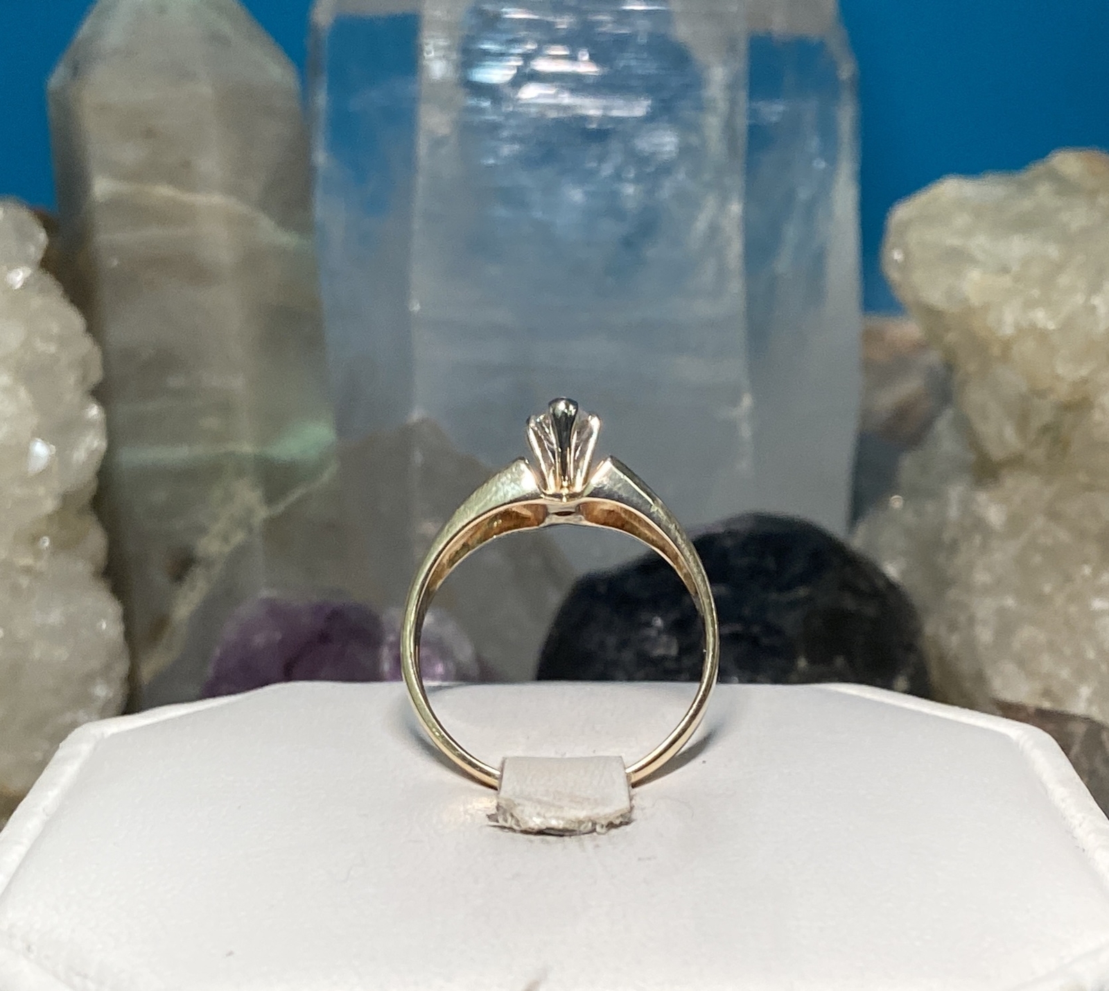 MAGIGLO X 14K YLW GOLD .41Ct Marquise-Cut Diamond Ring Sz9.75(AN124-57 ...