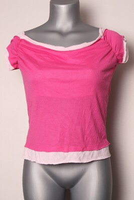 Medium - Vintage Y2K/2000s pink soft cotton off shoulder top | eBay