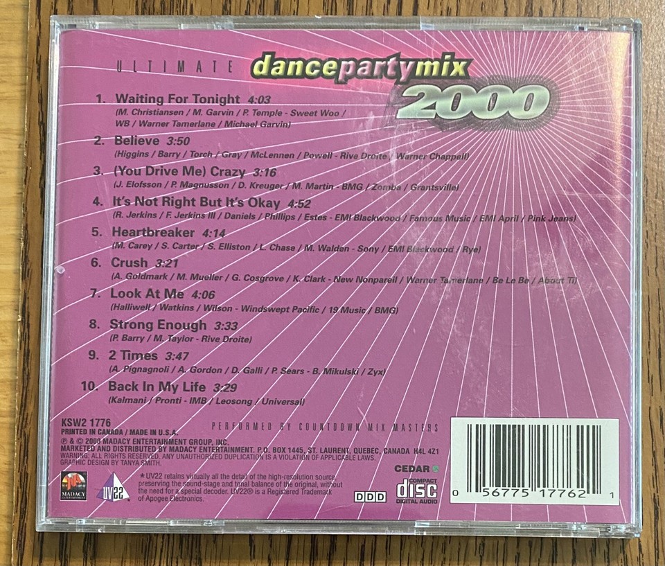 Ultimate Dance Party Mix 2000 CD | eBay