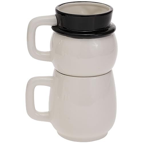 Boston International - 14oz. Ceramic Mug Stack - Festive Snowman | eBay