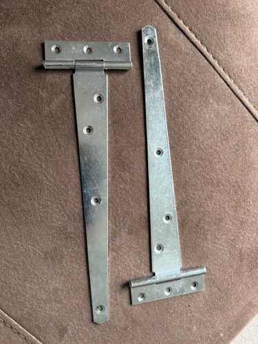 TEE HINGES GALVANISED HEAVY DUTY SHED GARDEN GATE HINGE T-HINGE PAIR | eBay UK