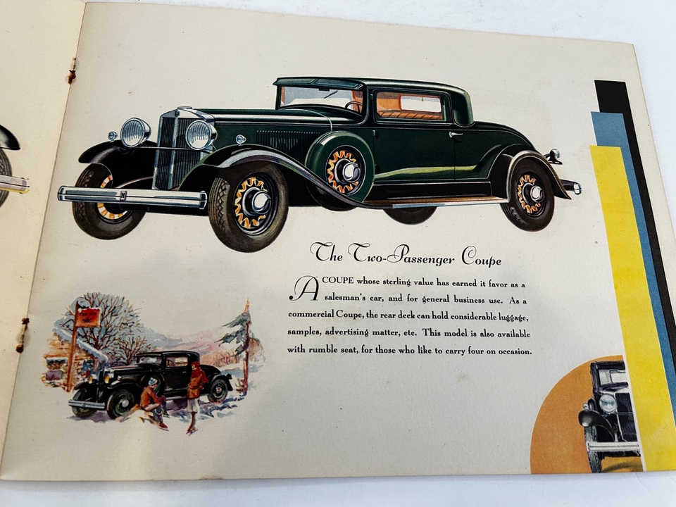 1932 Hupmobile Six Series 216 Factory Brochure, Original | eBay