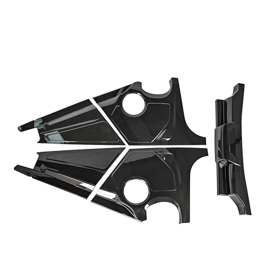 Rear Engine Bay Side Panel Cover Plate Carbon For Corvette C8 Stingray ...