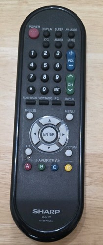 GENUINE SHARP GA667WJSA AQUOS LCD TV REMOTE - LC-32D44U LC-37D44U | eBay