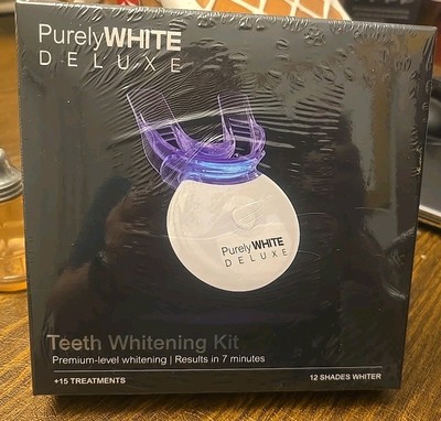 NEW Purely White Deluxe Teeth Whiting Kit Premium-Level Whitening +15 ...