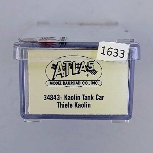 Atlas 34843 N Scale Kaolin Tank Car - Thiele Kaolin # 79120 | eBay