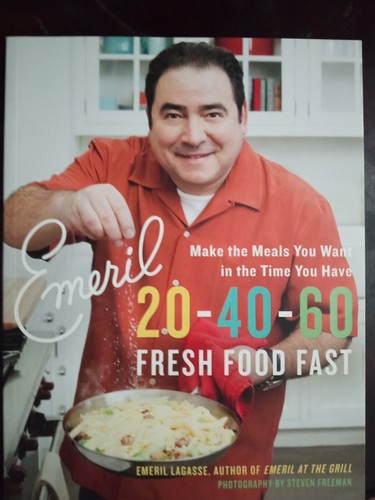 Emeril Lagase autographed First Edition New Unread Cookbook 20-40-60 ...