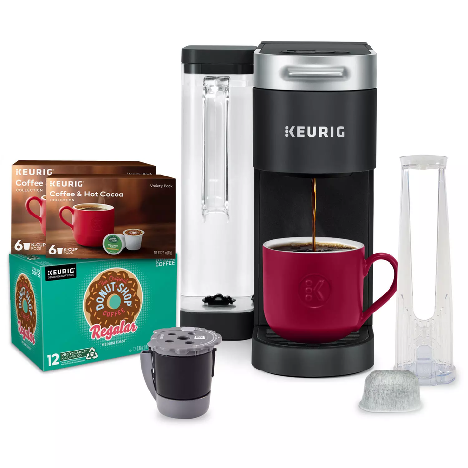 KUERIG SUPREME K-CUP BLACK COLOR MACHINE, SINGLE SERVE INCLUDES 12 K ...