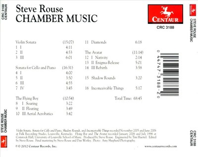 VARIOUS ARTISTS STEVE ROUSE: CHAMBER MUSIC NEW CD 44747318820| eBay