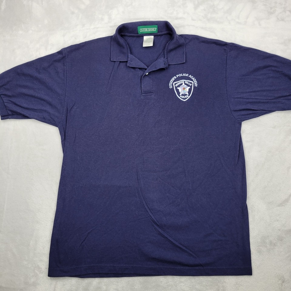 Vintage Police Shirt Mens XL Polo Academy FOP Sheriff Deputy County ...