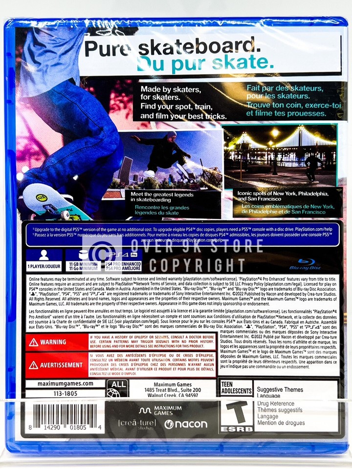 Session Skate Sim - PS4 - Brand New | Factory Sealed 814290018054| eBay