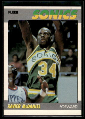 1987 Fleer Xavier McDaniel #73 Seattle SuperSonics NR-MINT | eBay