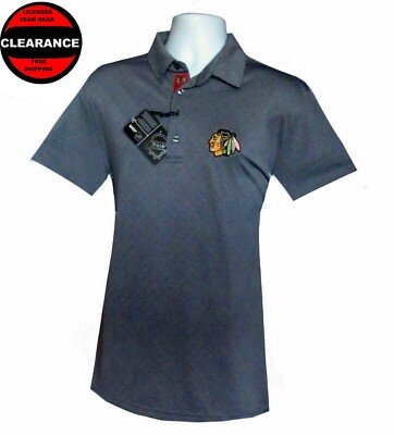 Mens Nhl Apparel * Chicago BlackHawks Mens NHL Polo Shirt, CLEARANCE, MEDIUM | eBay