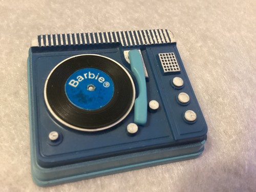 Vintage Barbie Doll Record Player & Record 1960's Blue Dancing Doll ...