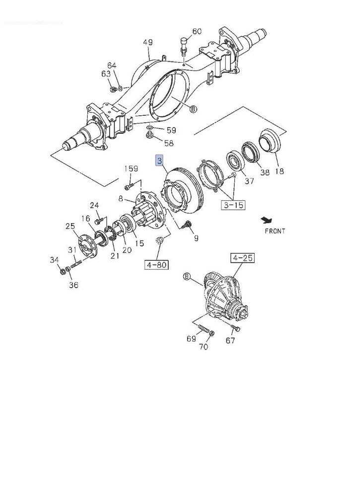 2003-2023 Isuzu NPR NQR Rear Disc Brake Rotor for ISUZU NPR NQR ...