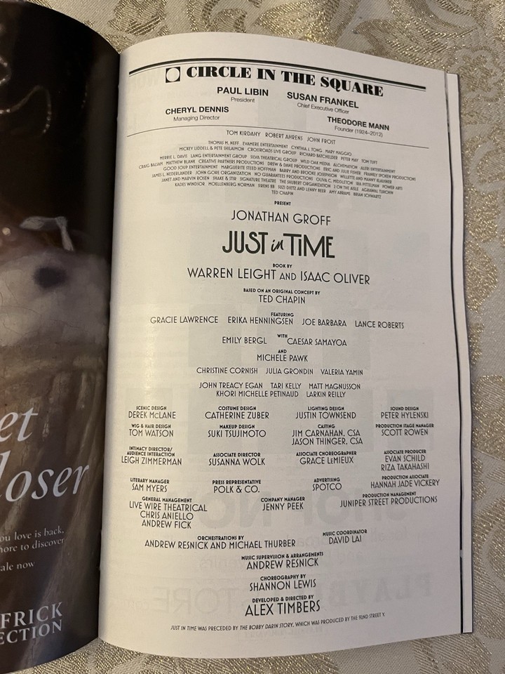 Jonathan Groff Just In Time June 2025 Broadway Special Edition Pride ...