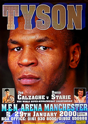 Original Vintage Iron Mike Tyson vs Julius Francis, Calzaghe Boxing ...