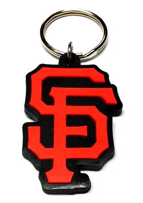 SAN FRANCISCO GIANTS KEYCHAIN LOGO PLASTIC LICENSED MLB CHARM ORNAMENT ...
