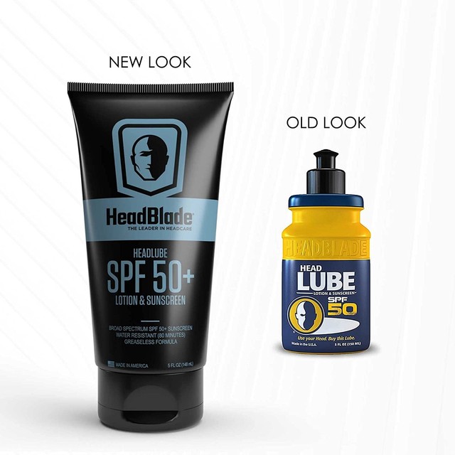 HeadBlade HeadLube SPF 50 Men's Moisturizing Lotion and Protection 5oz ...