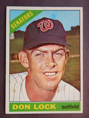 Don Lock #165 Topps 1966 Baseball Card (Washington Senators) *VG | eBay