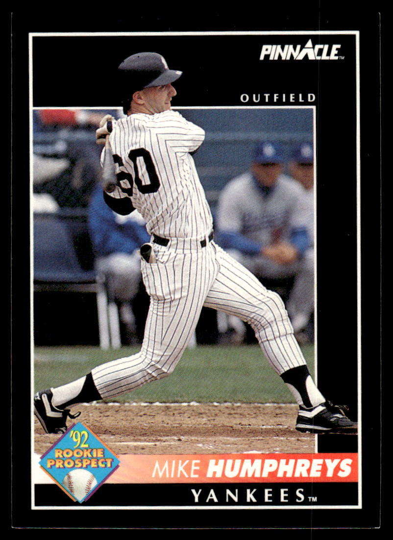1992 Pinnacle 277 Mike Humphreys New York Yankees Rookie Prospect ...