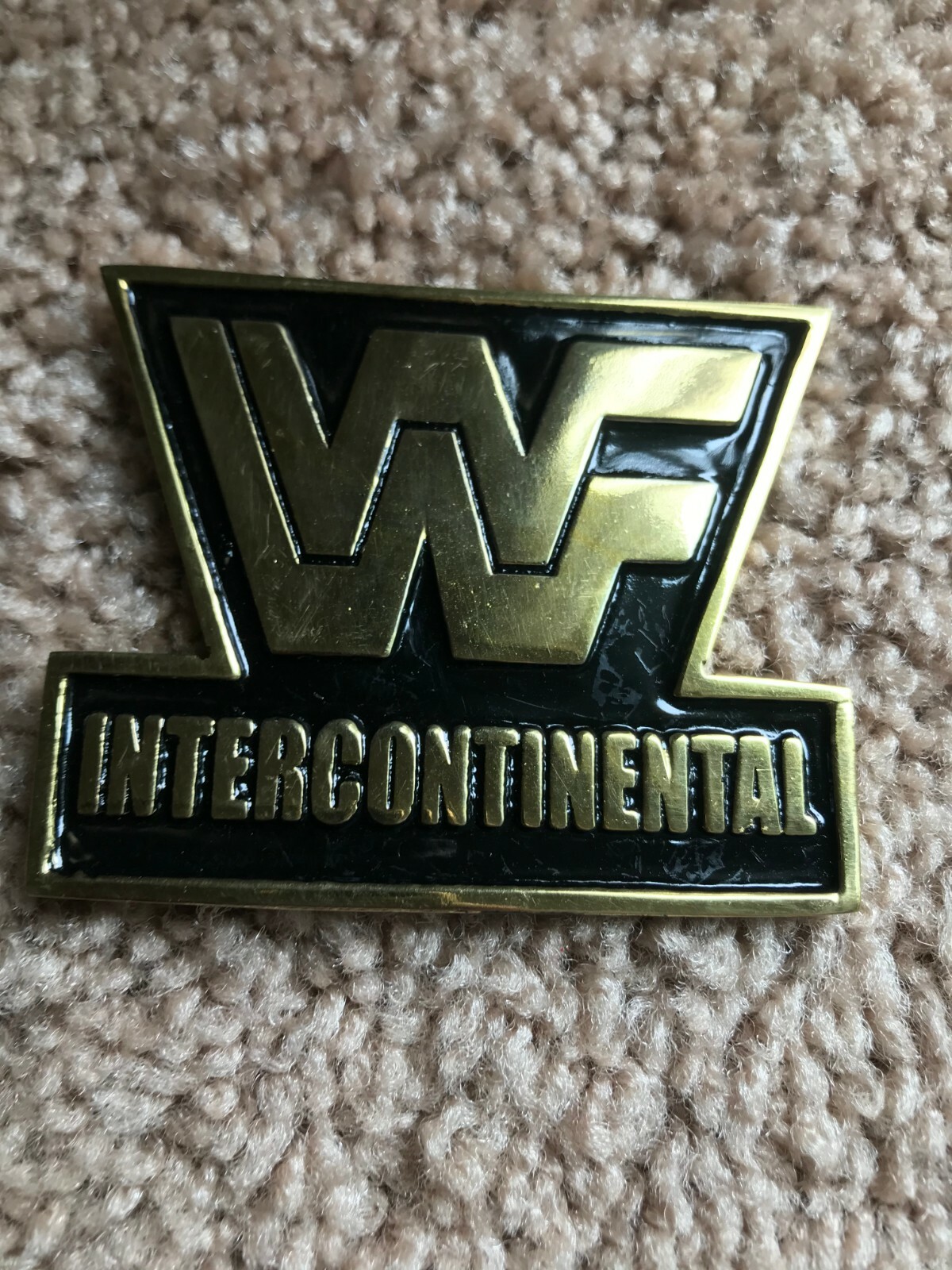 WWF, ECW, WWE WW, WCW NWA WWWF TNA Brass Metal Wrestling Championship ...