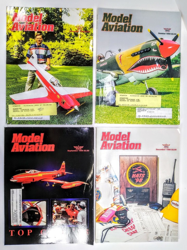 (12) Model Aviation Magazines Lot of 12 Entire 1998 Year Great ...