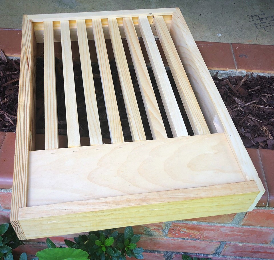 Pine 8 frame slatted rack for Langstroth bee hive | eBay