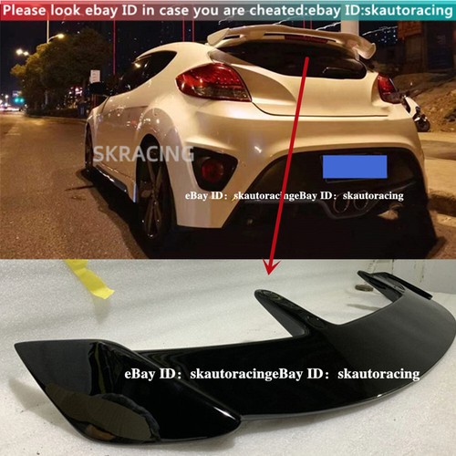 Gloss Black Rear Roof Wing New Style Spoiler Fit For Hyundai Veloster ...