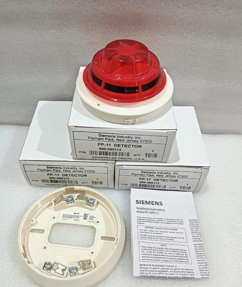 SIEMENS FP-11 INTELLIGENT FIREPRINT SMOKE DETECTOR FIRE ALARM | eBay