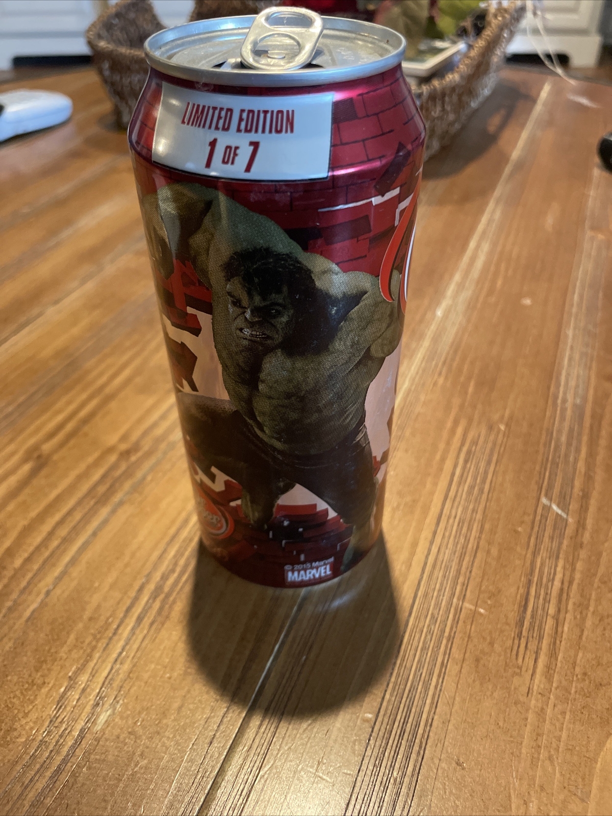 2015 Avengers Hulk Dr. Pepper Can 16 oz Marvel Super Heroes Age of ...