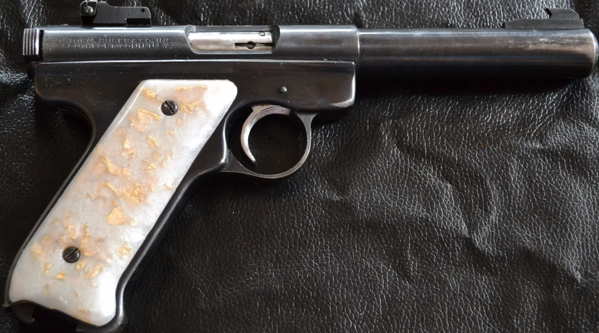 All Gold Ruger Pistol