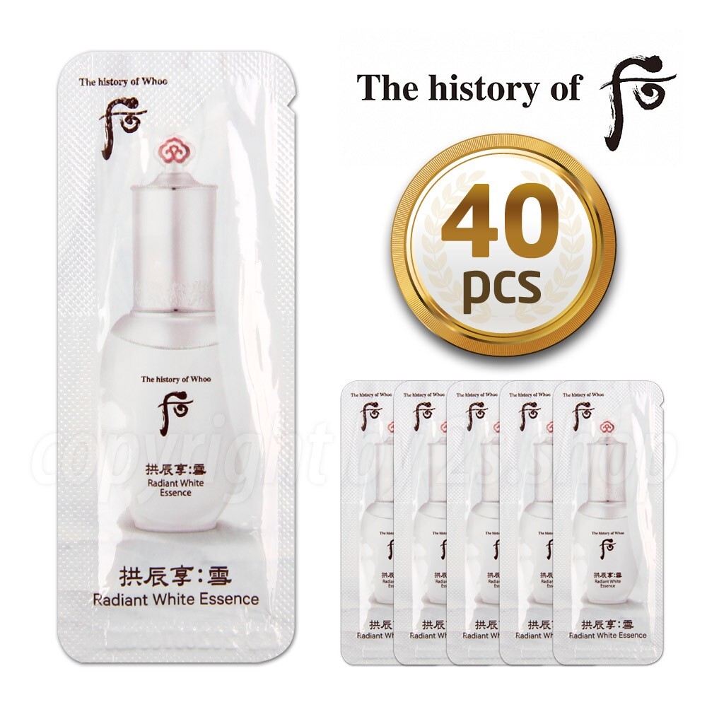 The History of Whoo Radiant White Essence 1ml x 40pcs Seol Whitening ...