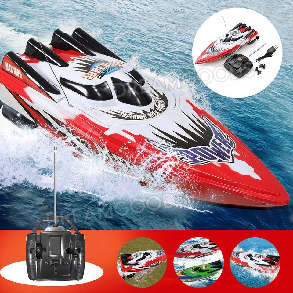 RC Boat Remote Control Boat Twin Motor RC Racing Outdoor Toy With Radio ...