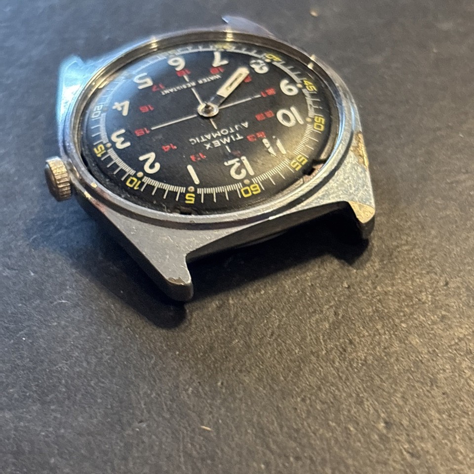 S63 Mens Timex Watch Head Automatic 35mm Repair Restore Runs Hands Not ...