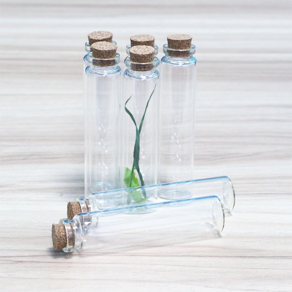 30ml Small Vials gift Crafts DIY Cork Bottles Jars Glass Empty Wedding ...