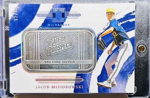 2/25 Jacob Misiorowski Silver Bar 2024 Panini Impeccable 1 Troy Ounce ...