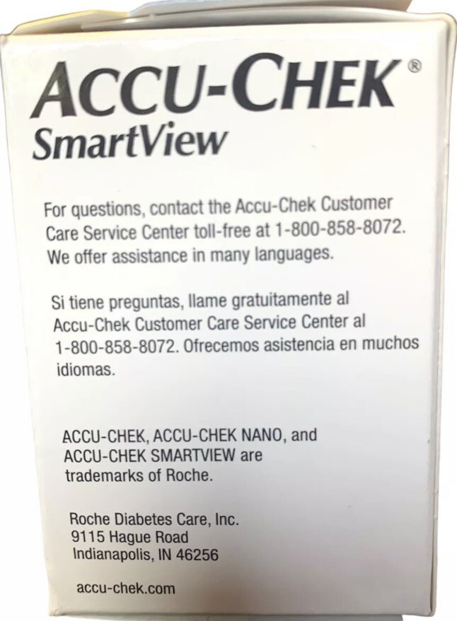 NEW-ACCU-CHEK Smartview Diabetic Blood Glucose 1 box 50 Test Strips ...