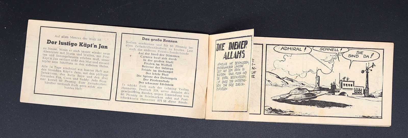 Auswahl: RAKA Walter Lehning Verlag Piccolo Comic 1954 Science Fiction ...