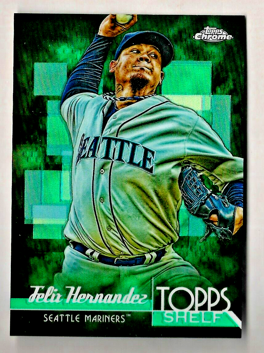 FELIX HERNANDEZ 2014 TOPPS CHROME TOPPS SHELF INSERT CARD #TS-FH ...
