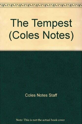 The Tempest (Coles Notes) - Paperback By Coles Notes Staff - GOOD | eBay